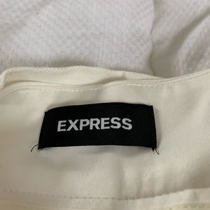 Express | Shorts | Nwt Express White High Rise Tie Fabric Shorts | Poshmark